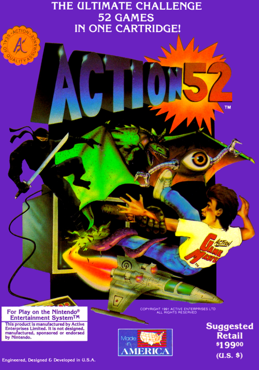 🎮 Play nes Games Online - Action 52 (USA) (Unl)